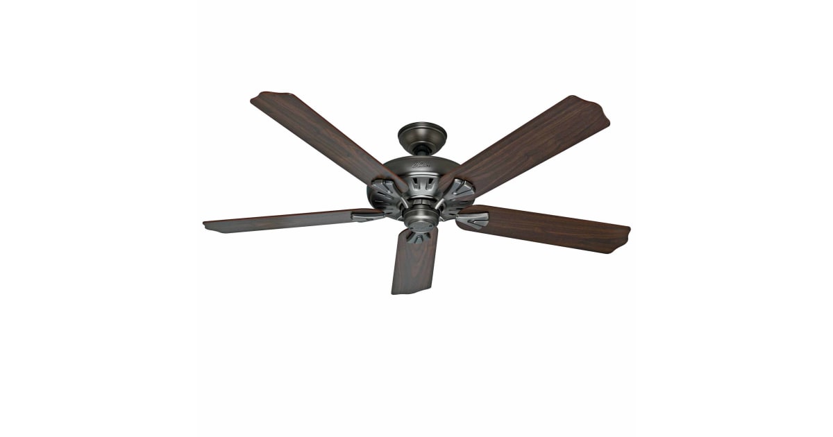 Hunter 54017 60" Energy Star Rated Indoor Ceiling Fan - 5 Reversible ...