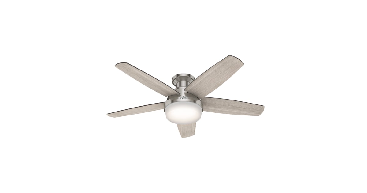 Hunter 59416 Avia 48" 5 Blade LED Ceiling Fan with Remote Control ...
