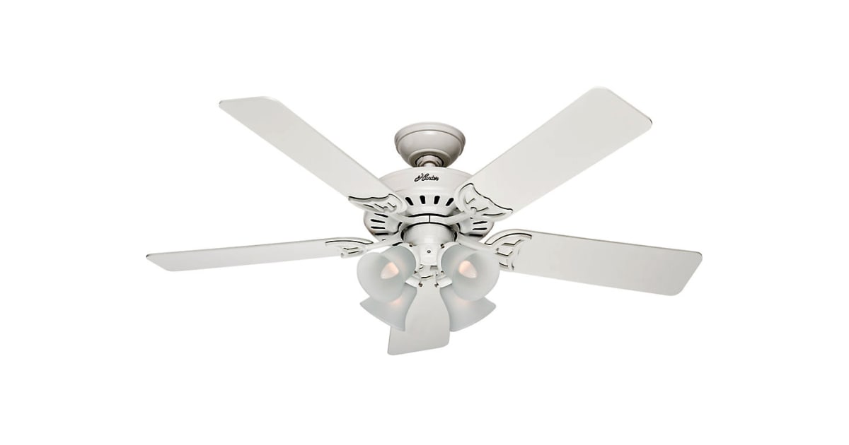 Hunter 52" The Studio Series Ceiling Fan, Blades and Light Included ...