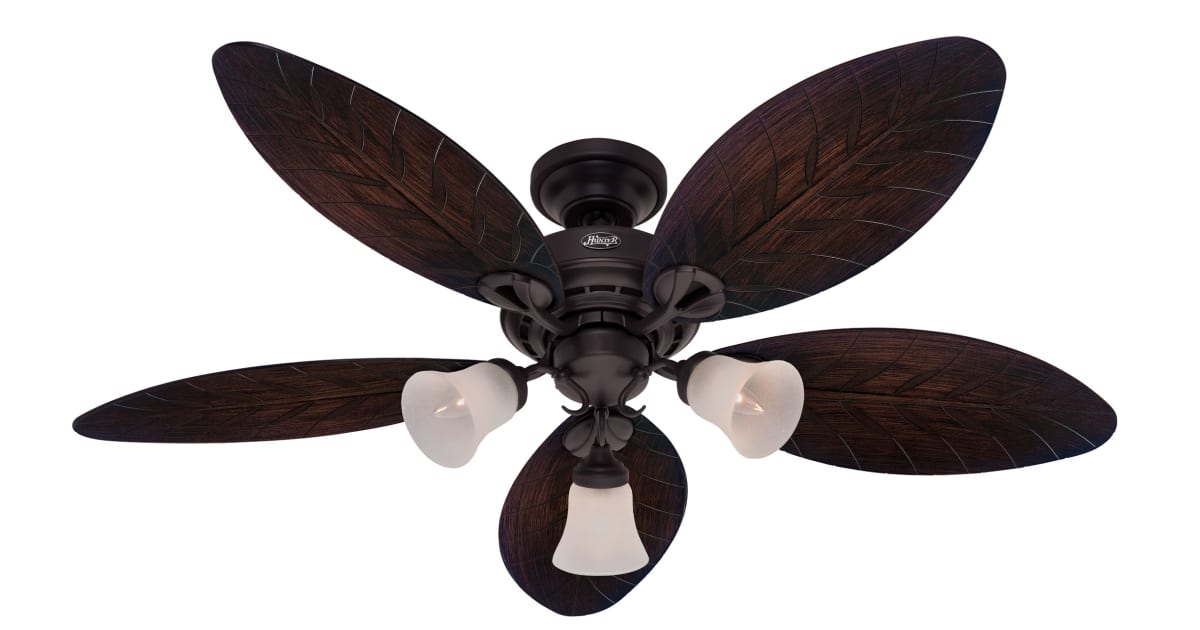 Hunter 23970 54" Oasis Ceiling Fan, Blades and Light Included ...