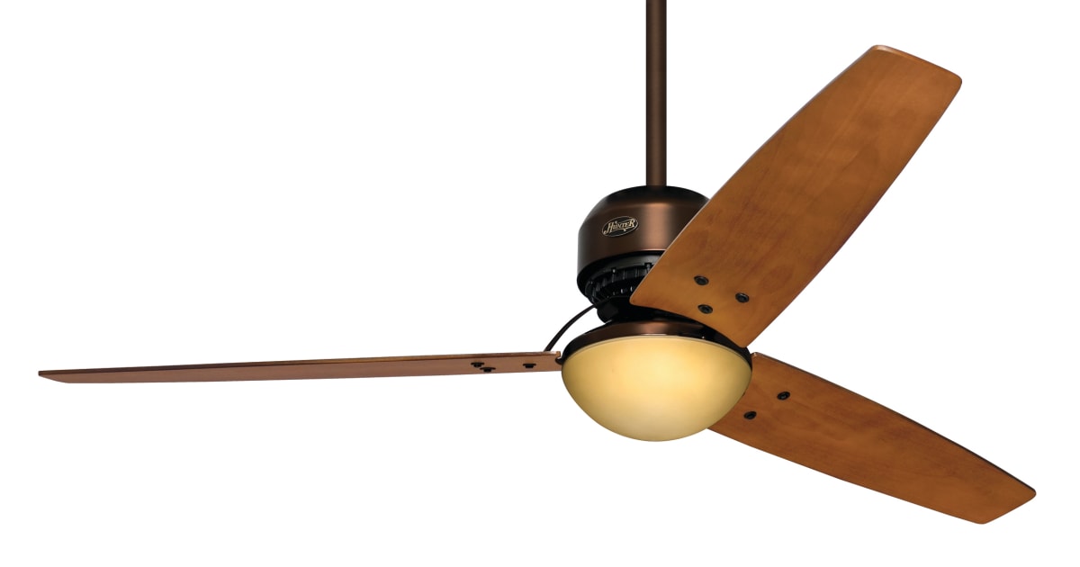 Hunter 20496 Contemporary / Modern Single Light 60" Ceiling Fan with ...