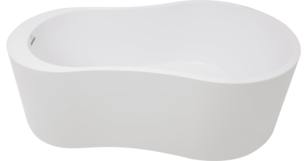 Hydrosystems ANA6436HTO-WHI-MAT Anaha 64" Free Standing Hydroluxe SS ...