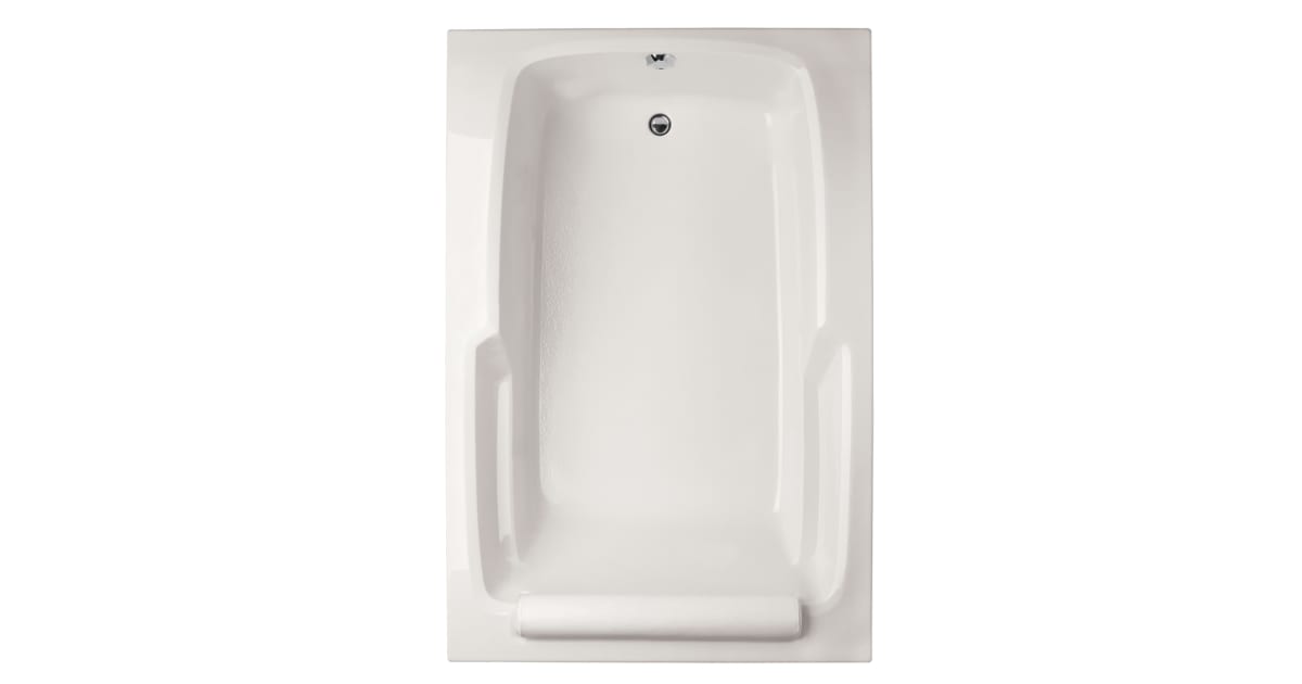 Hydrosystems DUO6048ATO-WHI Duo 60" Drop In Acrylic Soaking Tub with ...