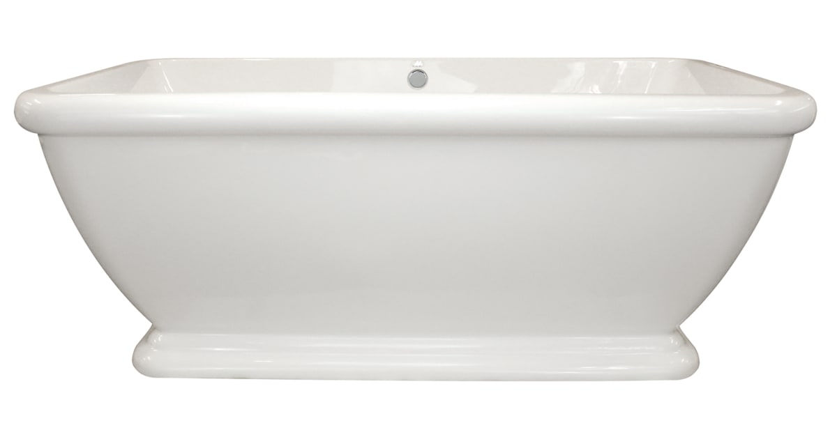Hydrosystems MRC7036ATO-WHI Rockwell 70" Free Standing Acrylic Soaking ...