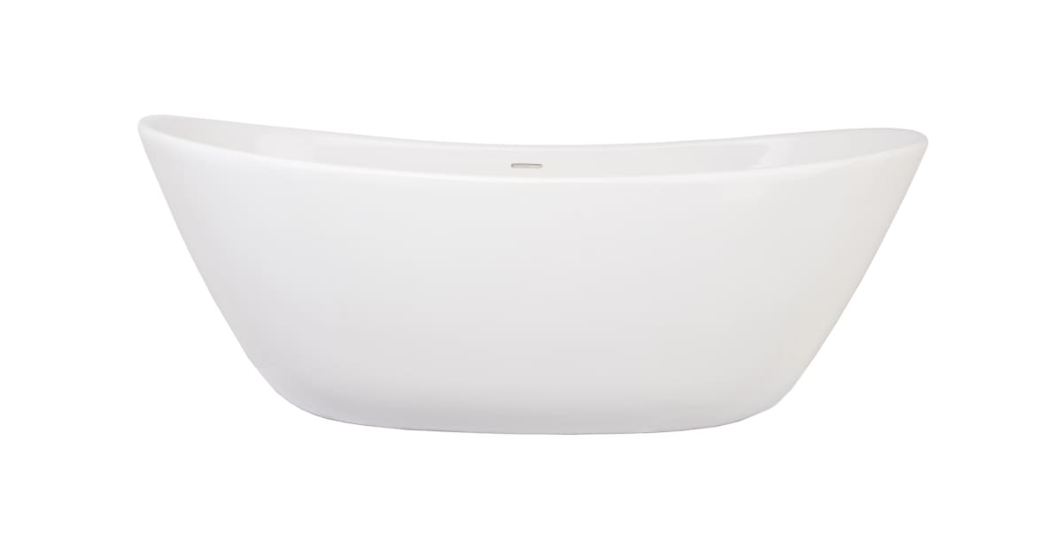 Hydrosystems MRQ6532HTO-WHI-MAT Marquis 65" Free Standing Hydroluxe SS ...