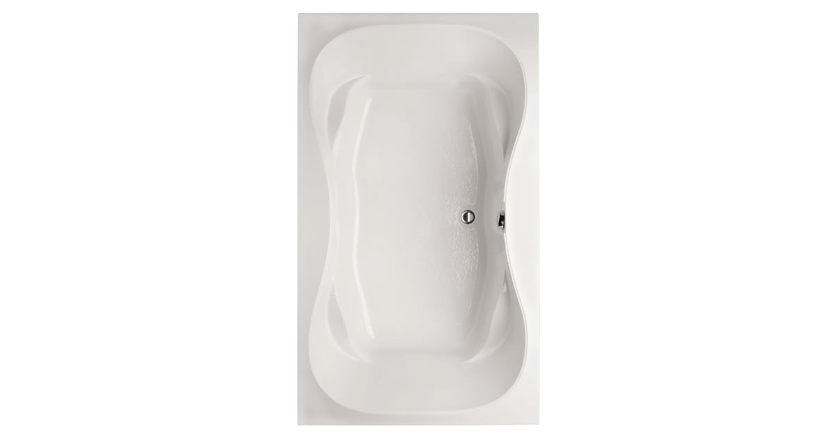 Hydrosystems SHG7242ATO-WHI Studio 72" Drop In Acrylic Soaking Tub with ...