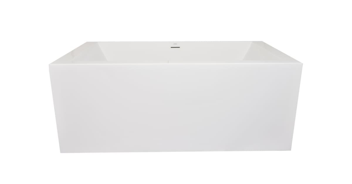 Hydrosystems SLA6032STO-WHI-MAT Slate 60" Free Standing Hydroluxe SS ...