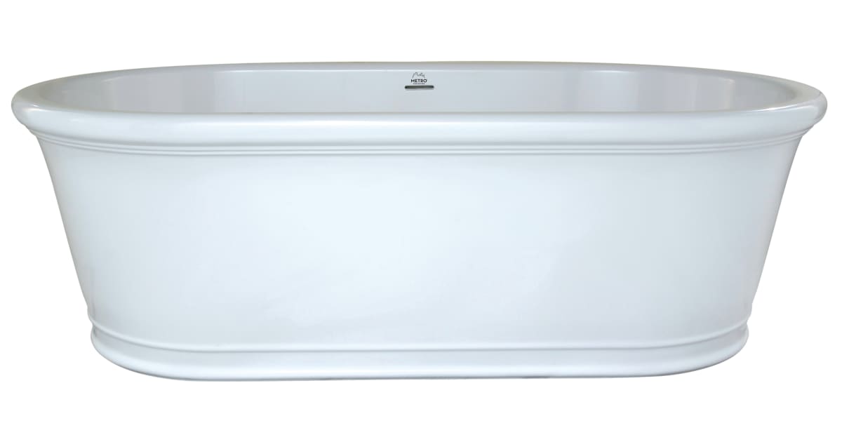 Hydrosystems TRI6835HTO-WHI-MAT Tribeca 68" Free Standing Hydroluxe SS ...