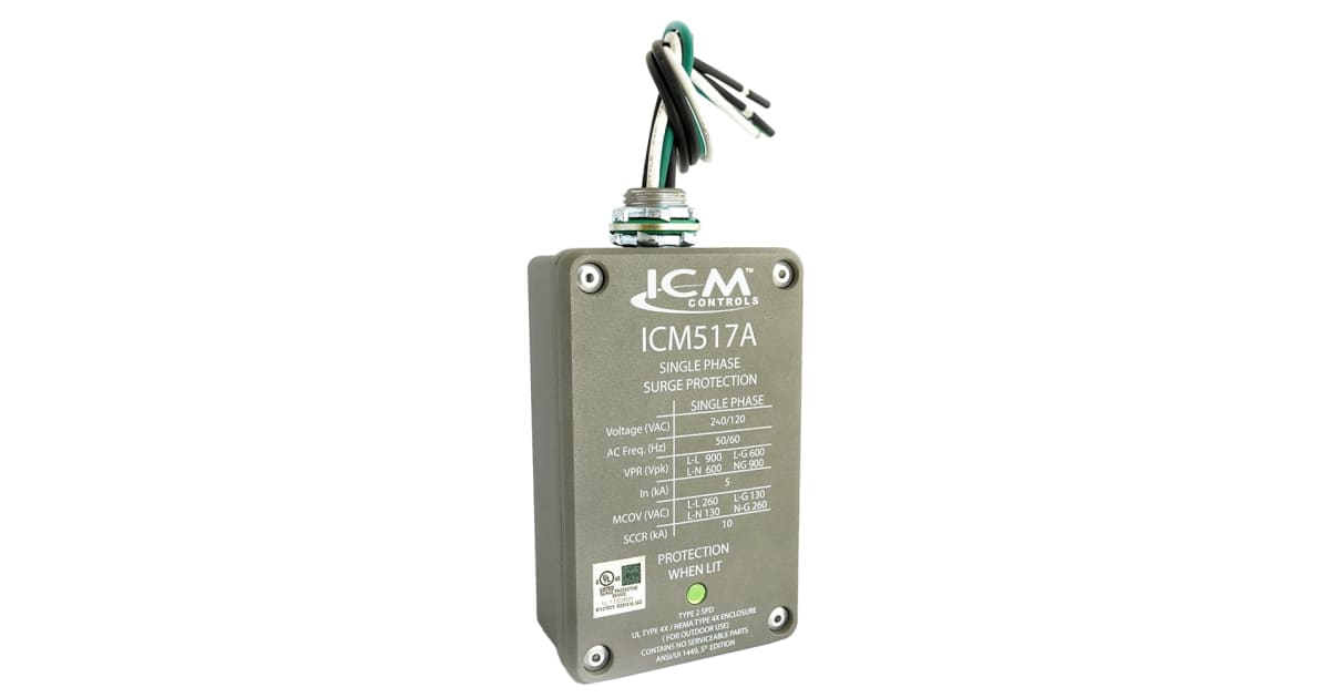 ICM Controls ICM517A 120-240V HVAC Surge Protector | Build.com