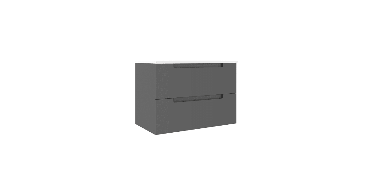 ICO Bath BC1002.AG Coda 32" Single Wall Mounted Vanity Cabinet - Less ...