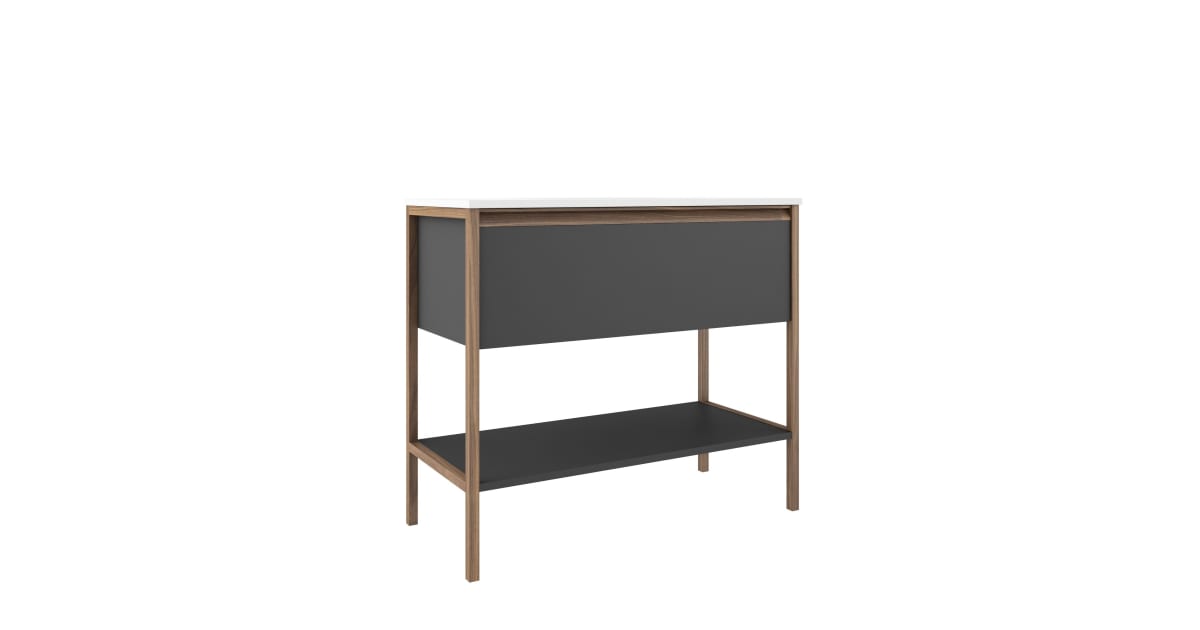 ICO Bath BT1008.AG Tempo 36" Single Free Standing Vanity Cabinet - Less ...