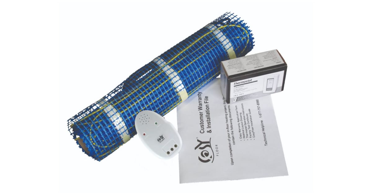 ICO Bath C1050ST CosyFloor 110V 5.5A 50 Sq. Ft. Mat Radiant Flooring ...