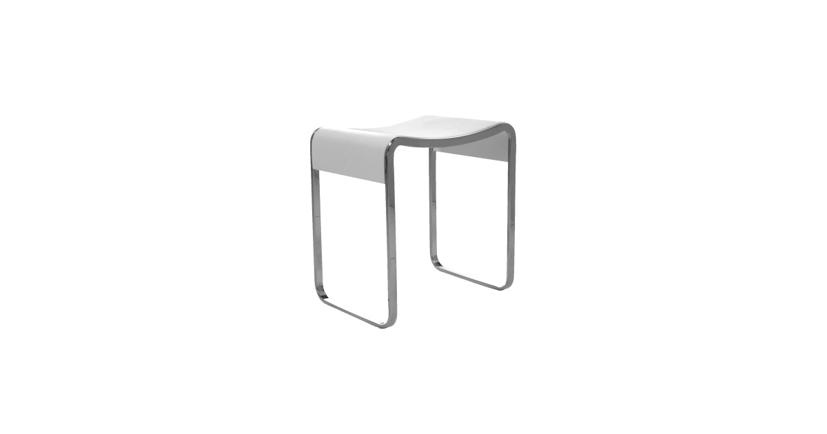 ICO Bath V9613 Volkano 19-3/4"Acrylic Bathroom Stool | Build.com