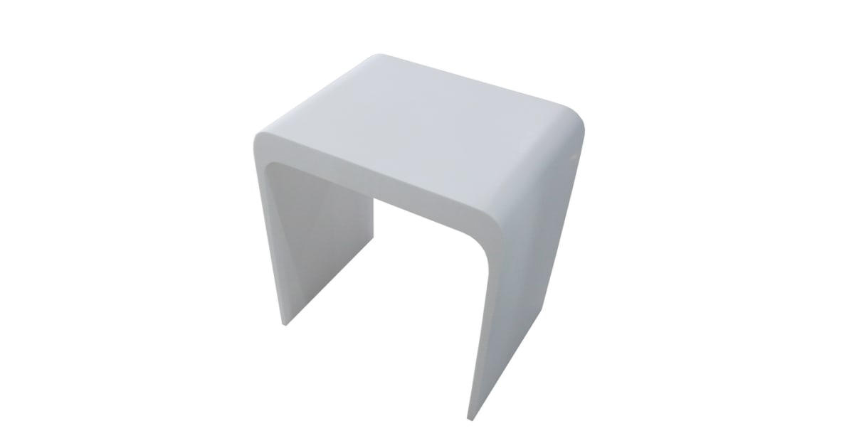 ICO Bath V9711 Volkano 16" Acrylic Bathroom Stool | Build.com