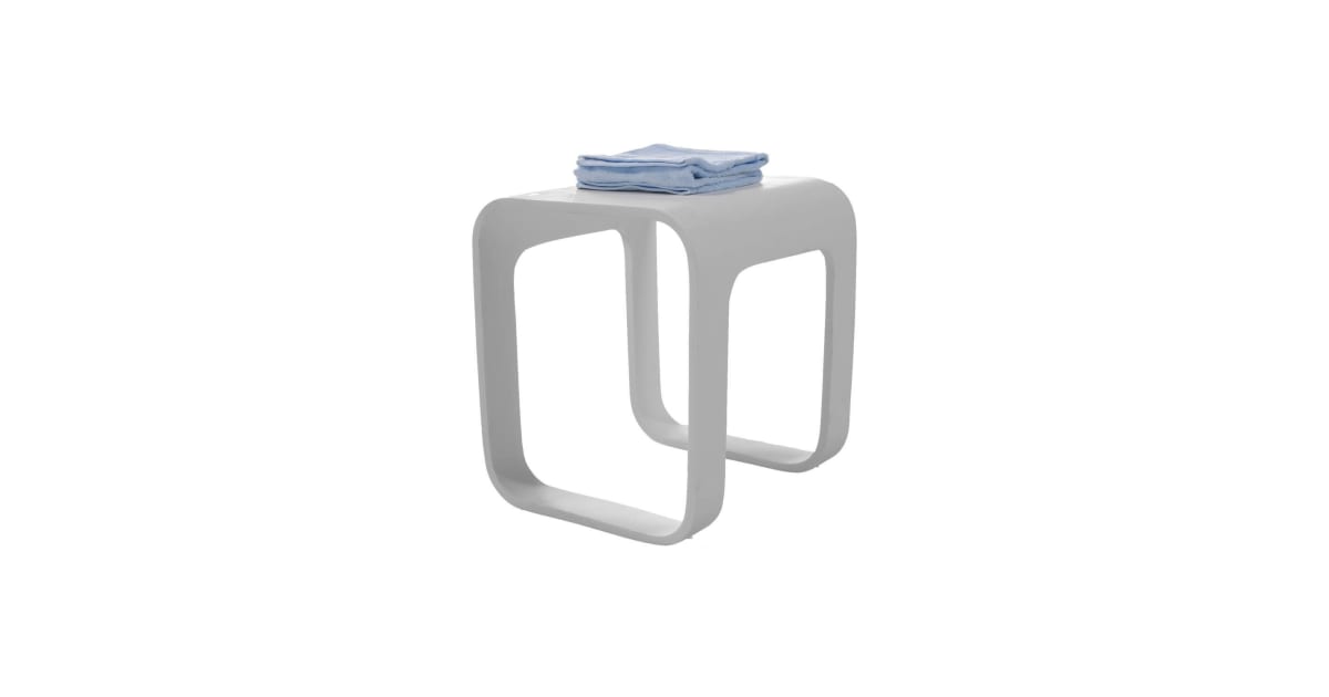 ICO Bath V9811 Volkano 14" Acrylic Bathroom Stool | Ferguson Home
