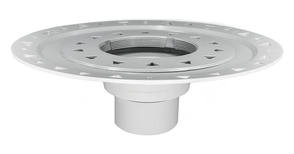 Infinity Drain BFP 42 Bonded Flange PVC Drain with 4" Throat and 2", 3 ...