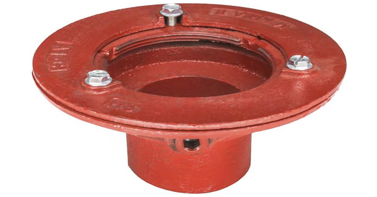 Infinity Drain CDIC 42 Clamp Down Cast Iron Drain with 4" Throat and 2 ...