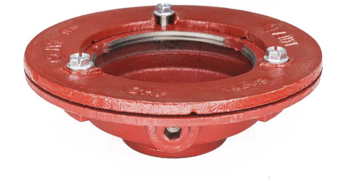 Infinity Drain CDIT 42 Clamp Down Cast Iron Drain with 4" Throat and 2 ...