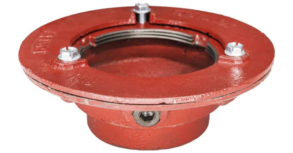 Infinity Drain CDIT 43 Clamp Down Cast Iron Drain with 4" Throat and 3 ...