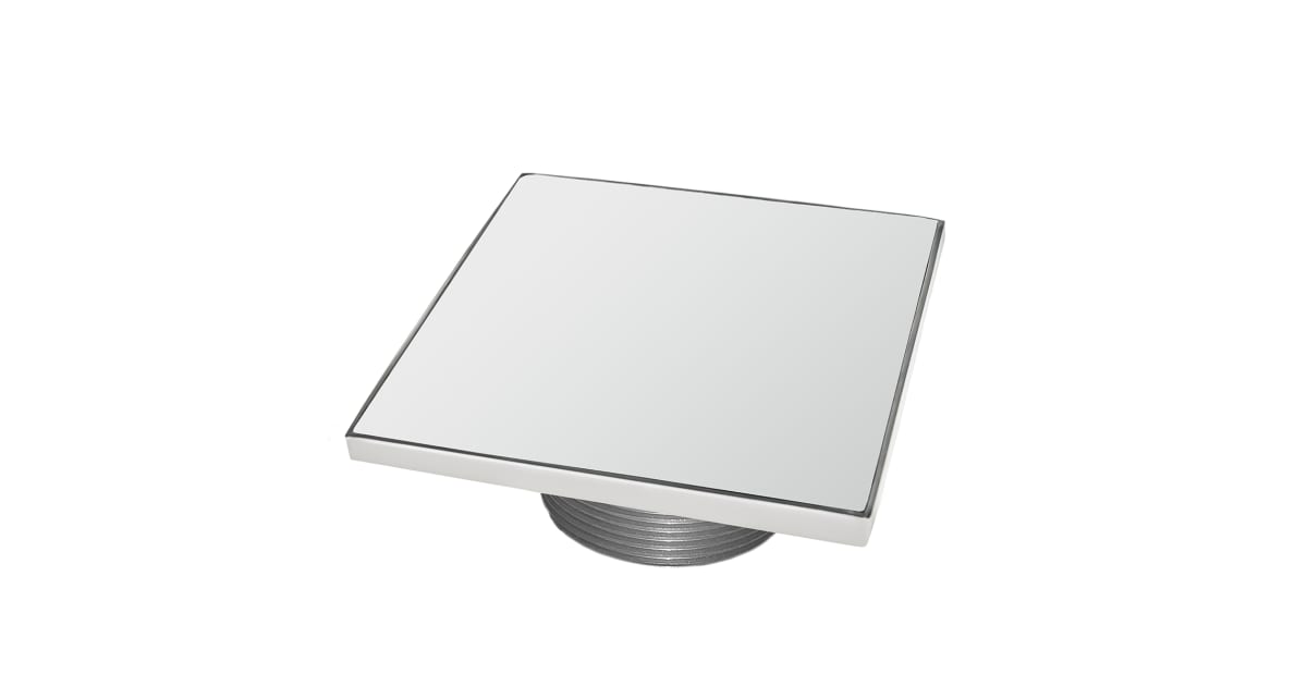 Infinity Drain RG-T42-SS 4x4" Center Drain Roughs Throat & Mud Guard ...