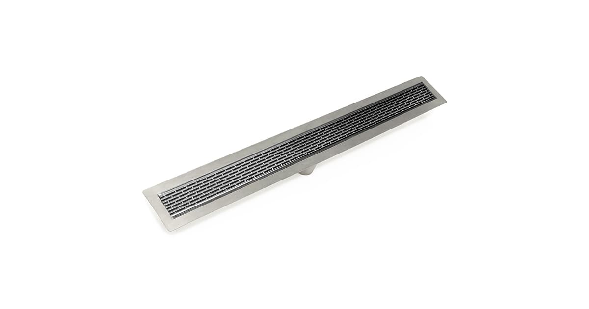 Infinity Drain FFLT 6524 SS 24" Offset Slotted Linear Drain | Ferguson Home