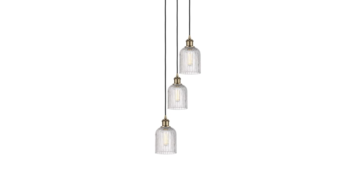 Innovations Lighting 113B-3P-AB-G559-5CL Bridal Veil 3 Light 12" Wide ...