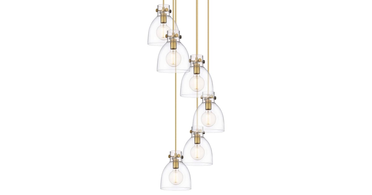 Innovations Lighting 116-410-1PS-BB-G412-8CL Newton Bell 6 Light 19 ...