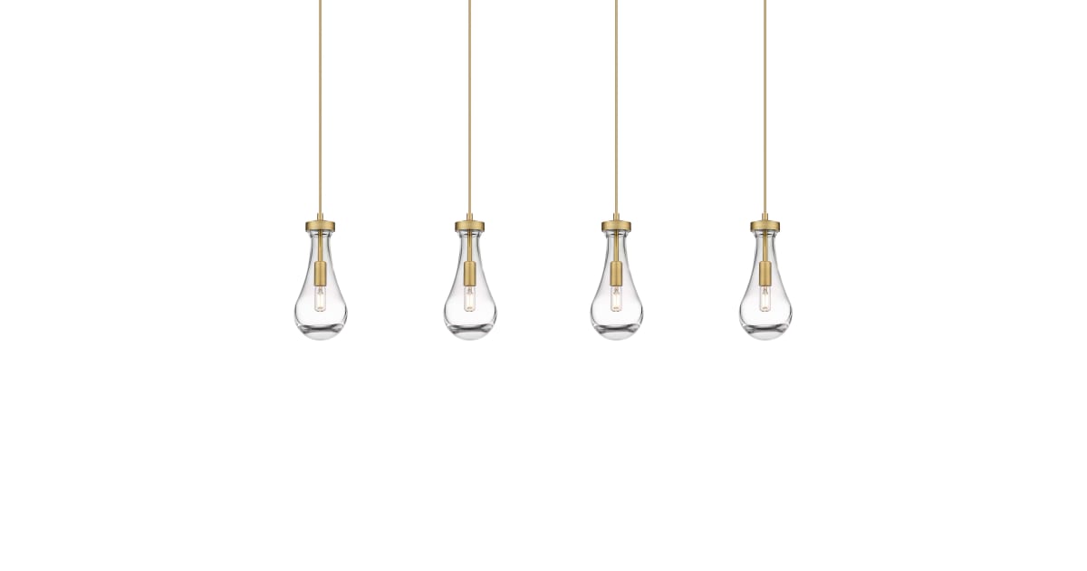 Innovations Lighting 124-451-1P-BB-G451-5CL Owego 4 Light 49" Wide ...
