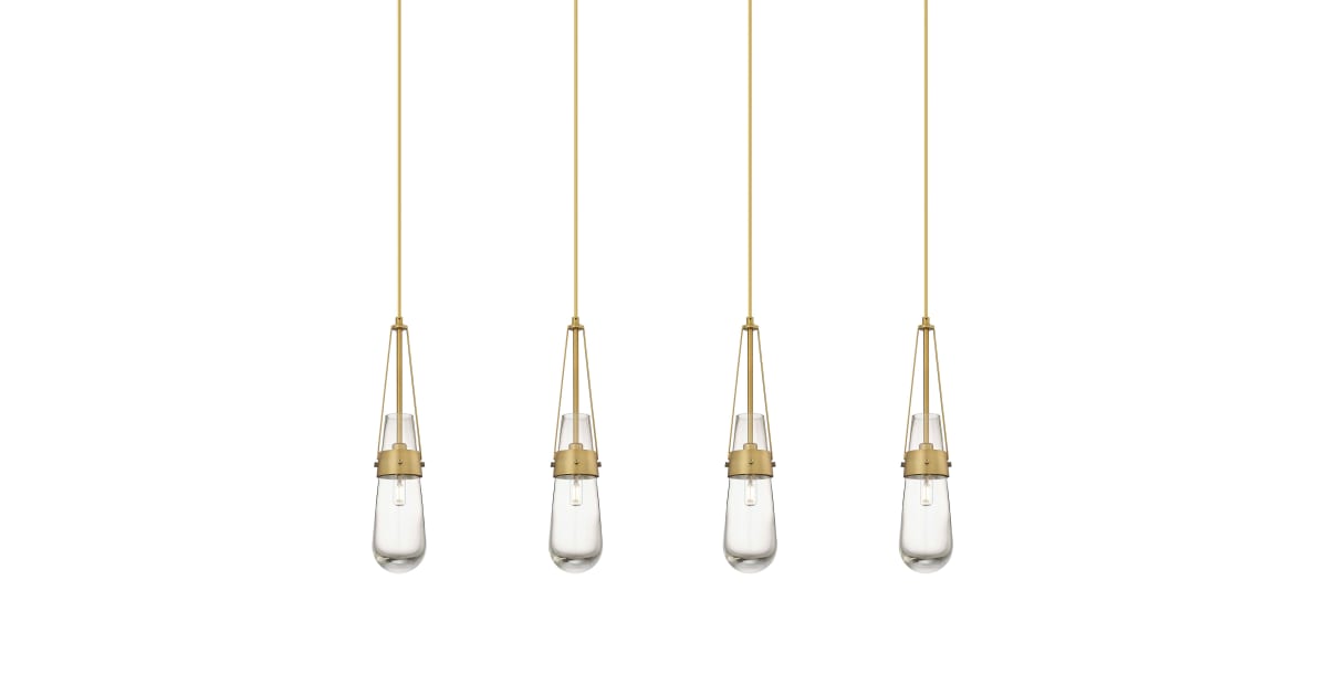 Innovations Lighting 124-452-1P-BB-G452-4CL Milan 4 Light 49" Wide ...