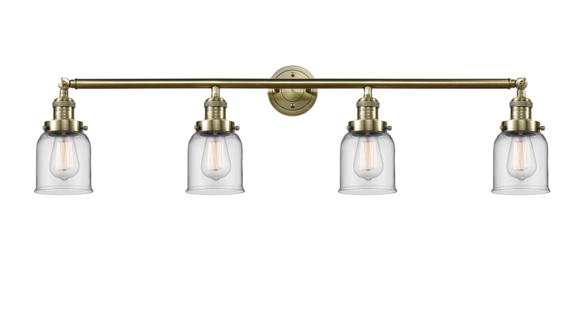 Innovations Lighting 215-AB-G52 Bell 4 Light 42" Wide Vanity Light ...