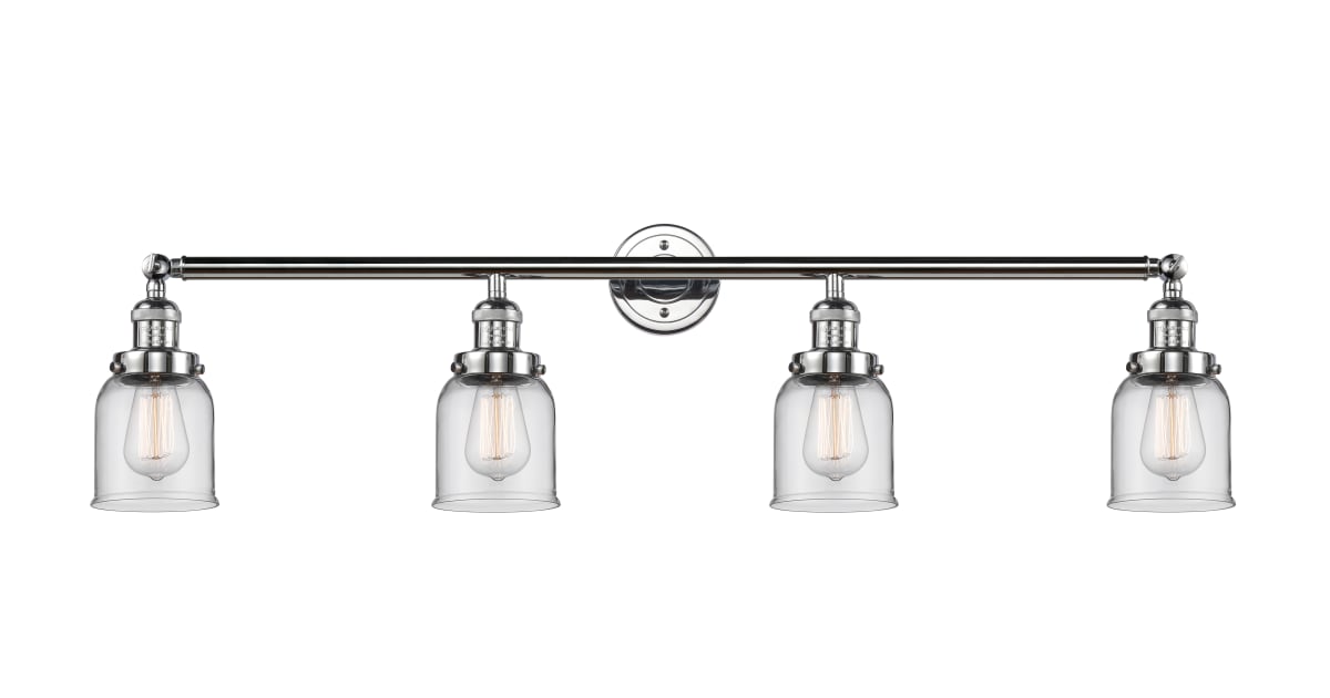 Innovations Lighting 215-PC-G52 Bell 4 Light 42" Wide Commercial Vanity ...
