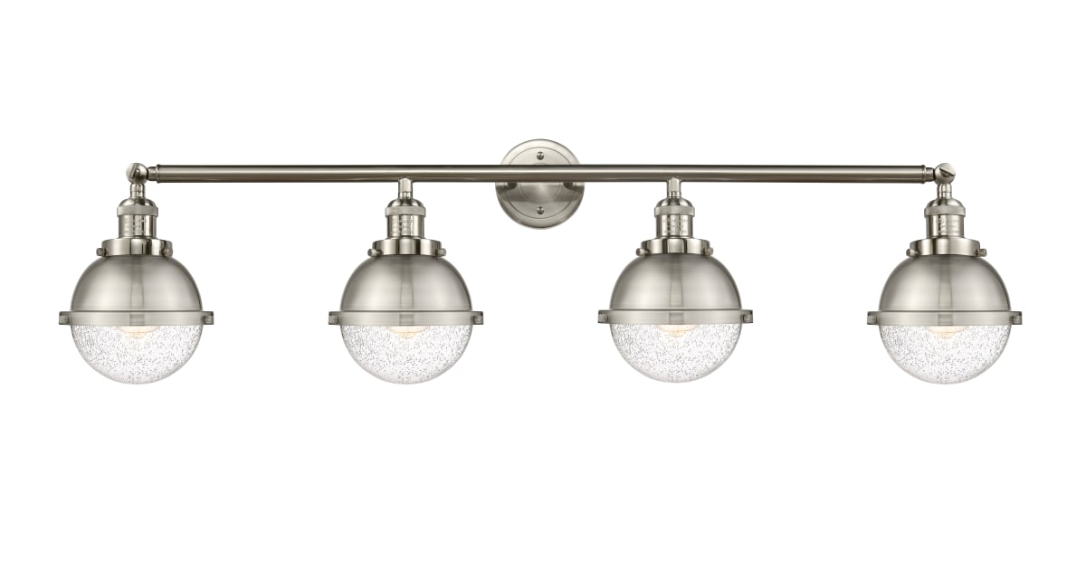 Innovations Lighting 215-SN-HFS-64-SN Hampden 4 Light 46" Wide Vanity ...