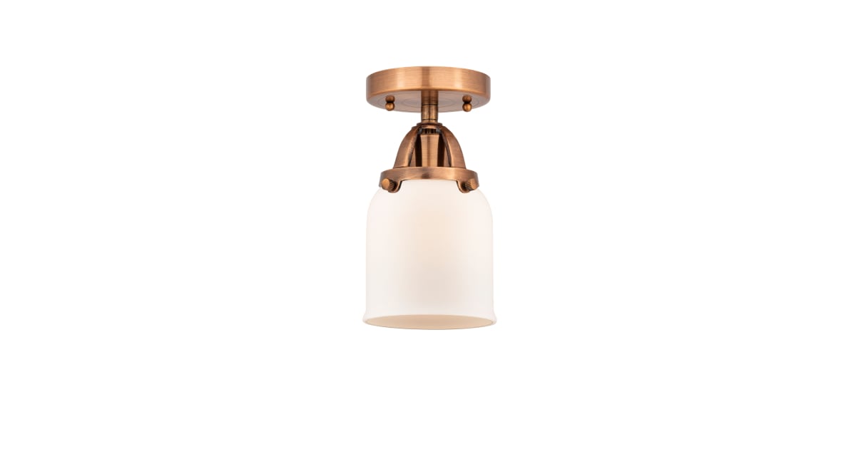 Innovations Lighting 288-1C-AC-G51 Bell 5" Wide Semi-Flush Ceiling ...