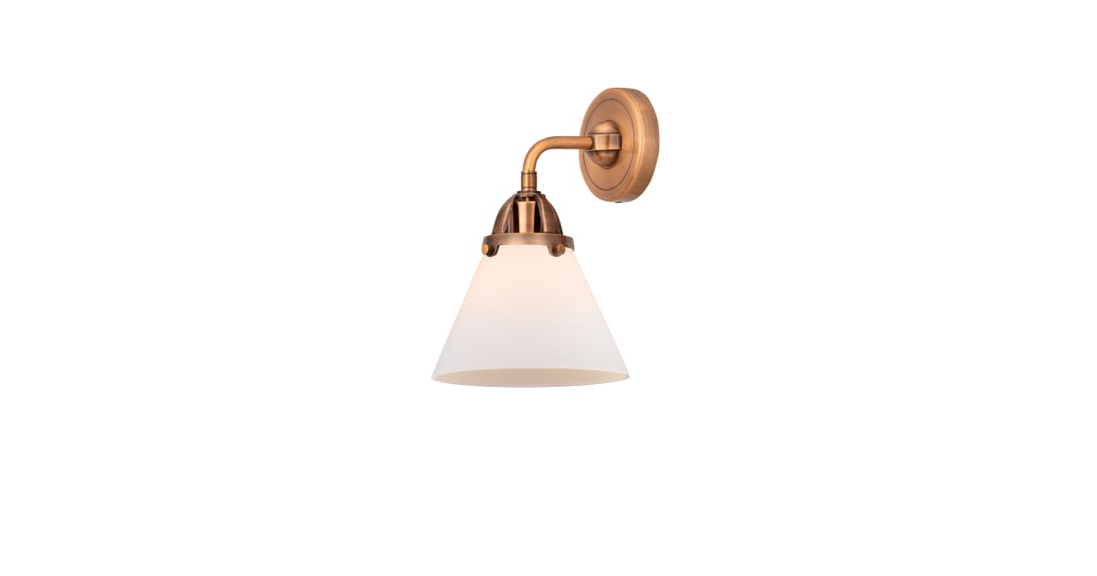 Innovations Lighting 288-1W-AC-G41 Cone 11" Tall Wall Sconce with Shade ...
