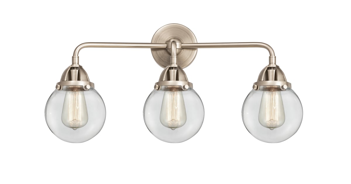 Innovations Lighting 288-3W-SN-G202-6 Beacon 3 Light 24" Wide Vanity ...