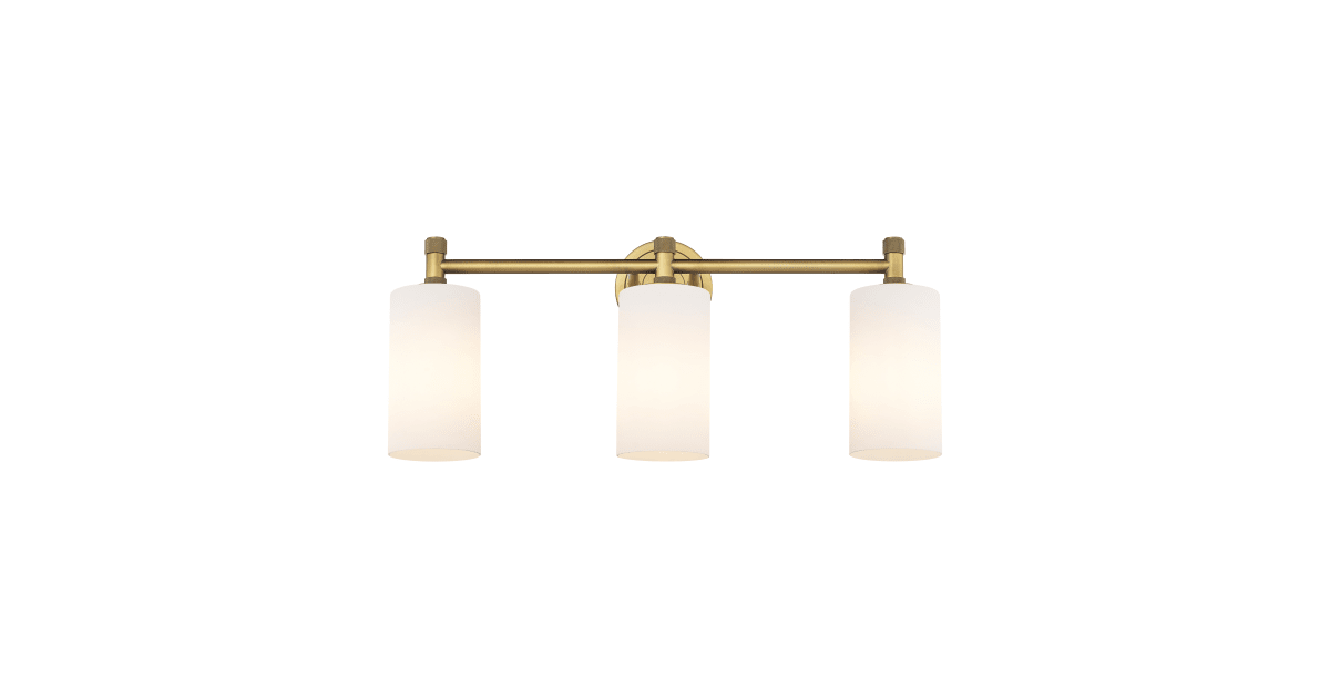 Innovations Lighting 434-3W-BB-G434-7WH Crown Point 3 Light 24" Wide ...