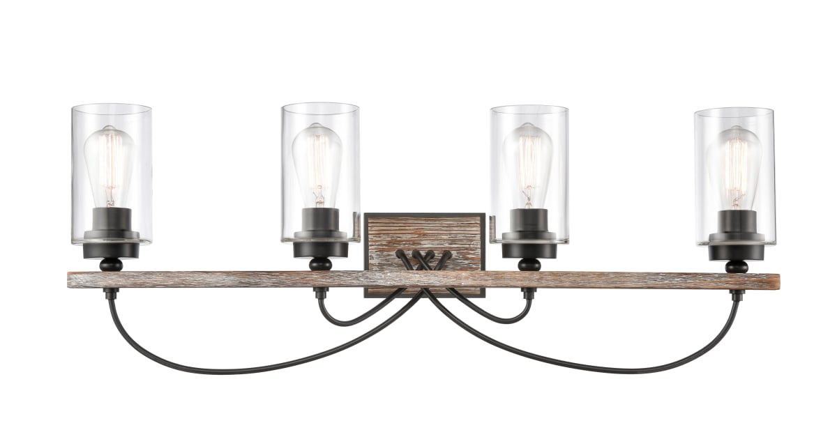 Innovations Lighting 442-4W-BK-G4422 Paladin 4 Light 35" Wide Vanity ...