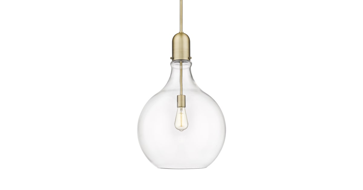 Innovations Lighting 492-1S-BB-G582-16 Amherst 16" Wide Pendant ...