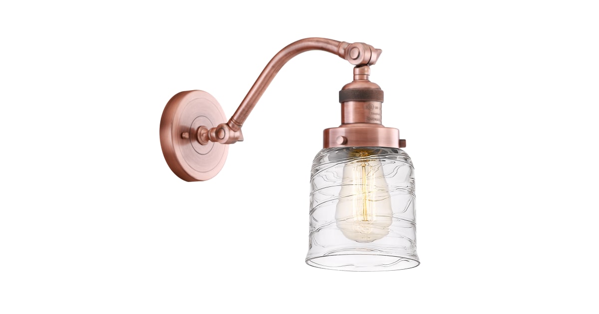 Innovations Lighting 515-1W-AC-G513 Bell 12" Tall Wall Sconce with ...