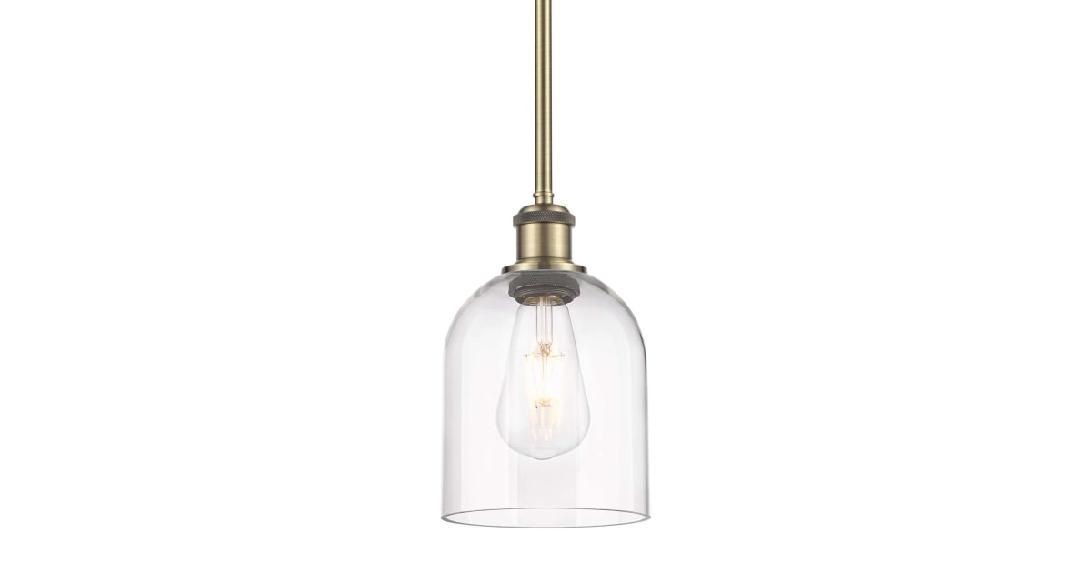 Innovations Lighting 516-1S-AB-G558-6CL Bella 6" Wide Mini Pendant | Ferguson Home
