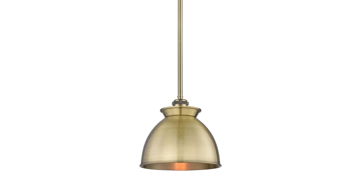 Innovations Lighting 516-1S-AB-M14-AB Adirondack 9" Wide Mini Pendant ...