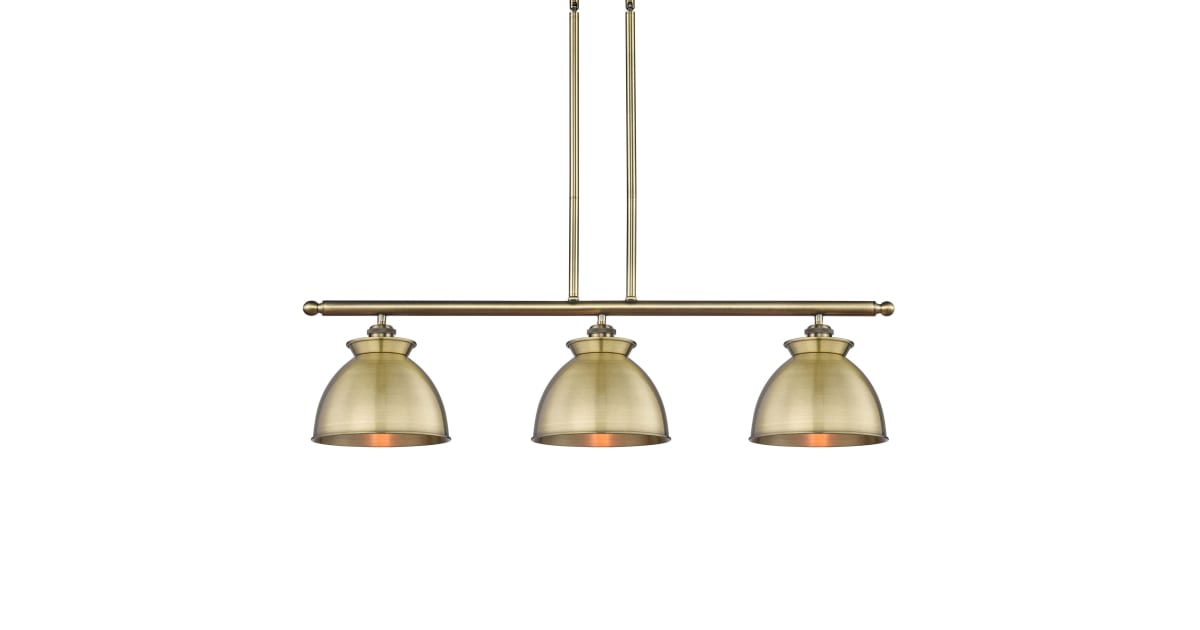 Innovations Lighting 516-3I-AB-M14-AB Adirondack 3 Light 36" Wide ...
