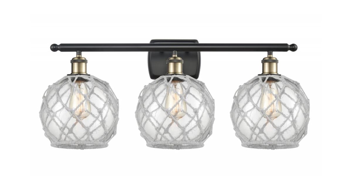 Innovations Lighting 516-3W-BAB-G122-8RW Farmhouse 3 Light 26" Wide ...