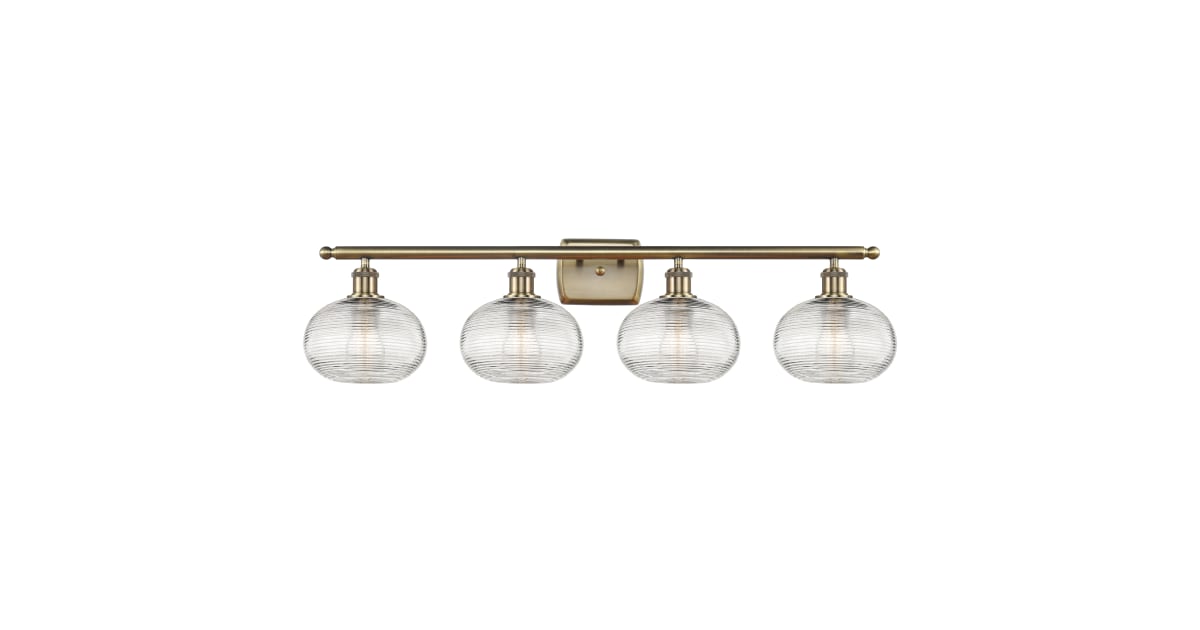 Innovations Lighting 516 4w Ab G555 8cl Ithaca 4 Light 38 Wide Vanity