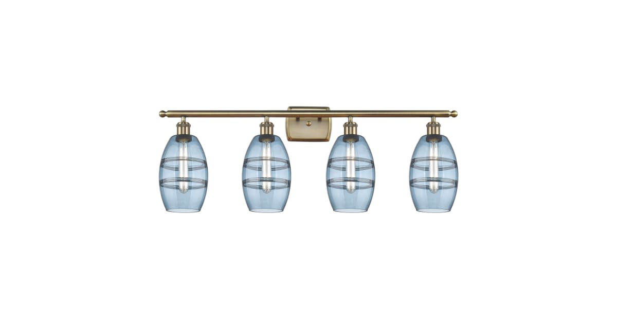 Innovations Lighting 516-4W-AB-G557-6BL Vaz 4 Light 36" Wide Vanity Light | Ferguson Home