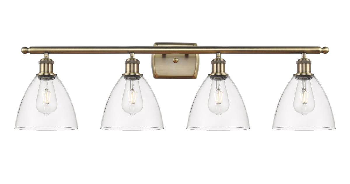 Innovations Lighting 516-4W-AB-GBD-752 Bristol 4 Light 38" Wide Vanity Light | Ferguson Home