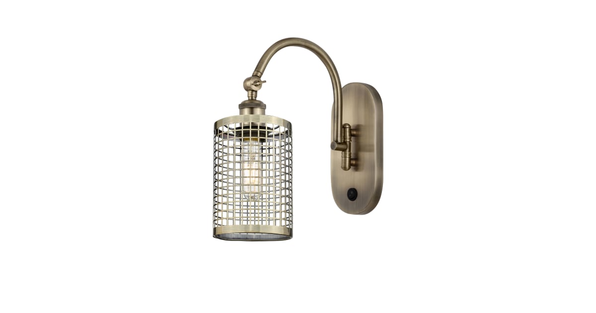 Innovations Lighting 518-1W-AB-M18-AB Nestbrook 13" Tall Wall Sconce | Ferguson Home
