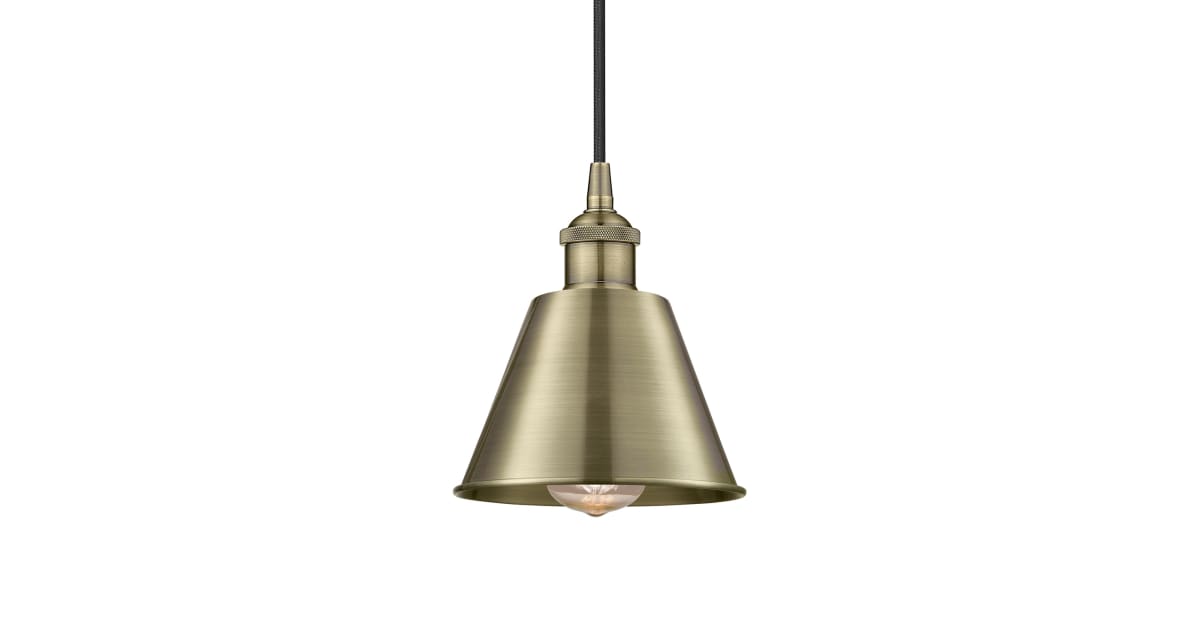 Innovations Lighting 616-1P-AB-M8 Smithfield 7" Wide Mini Pendant ...