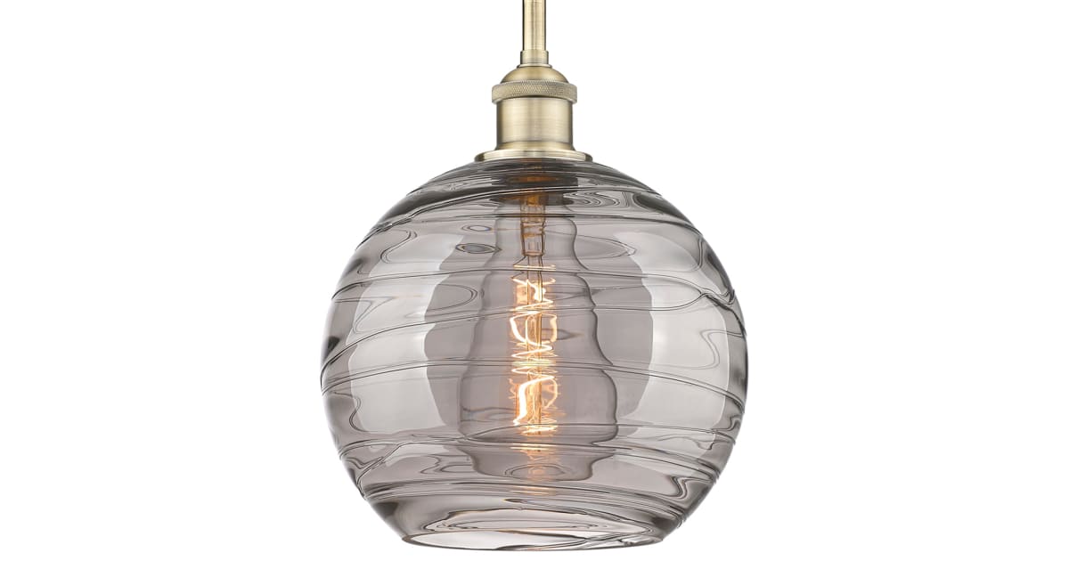 Innovations Lighting 616-1S-AB-G1213-10SM Athens Deco Swirl 10" Wide ...