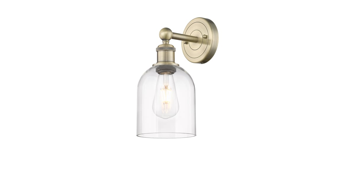 Innovations Lighting 616-1W-AB-G558-6CL Bella 12" Tall Bathroom Sconce | Ferguson Home